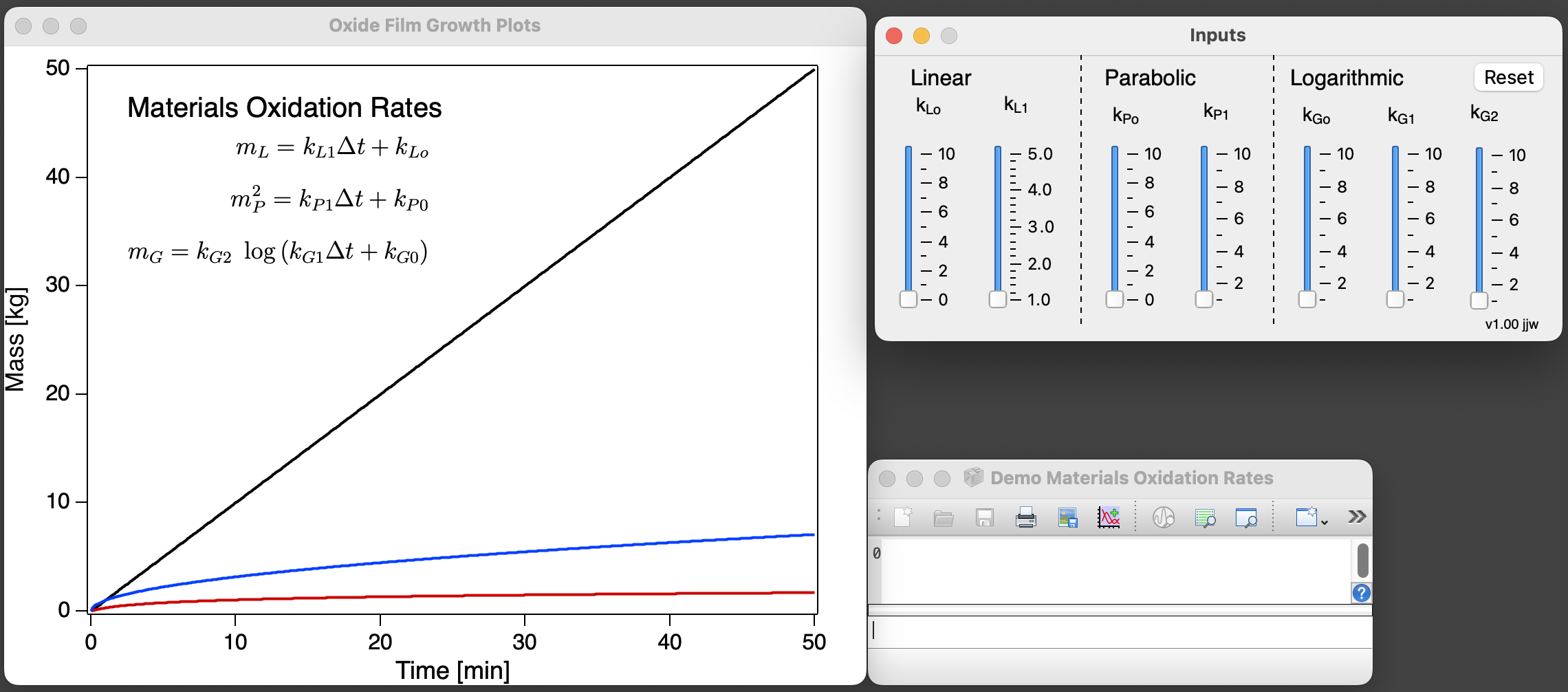Demo Materials Oxidation Rates